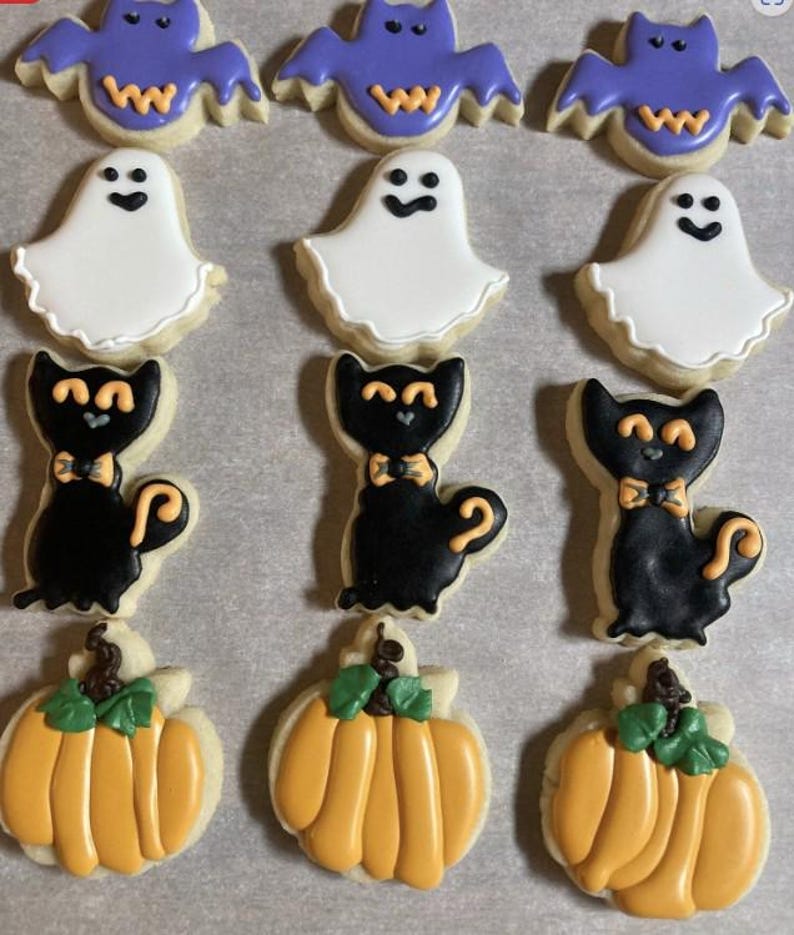 Mini Halloween Sugar Cookies: Individually Bagged & Heat Sealed Party ...