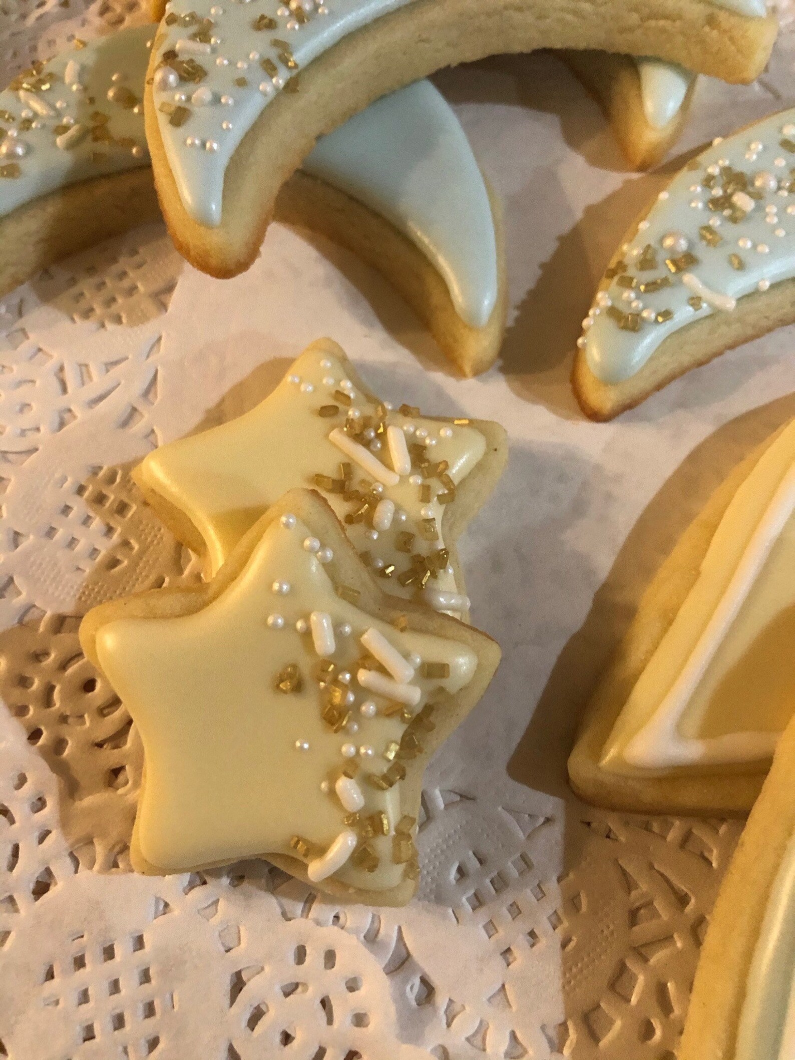 Blue Moon Baby Shower Cookies Twinkle Little Star Quarter - Etsy