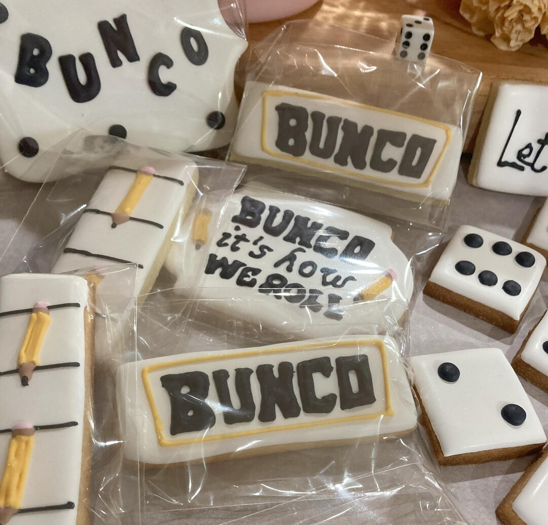 Bunco Party Cookies: Homemade Game Night Favors, One Dozen - Etsy