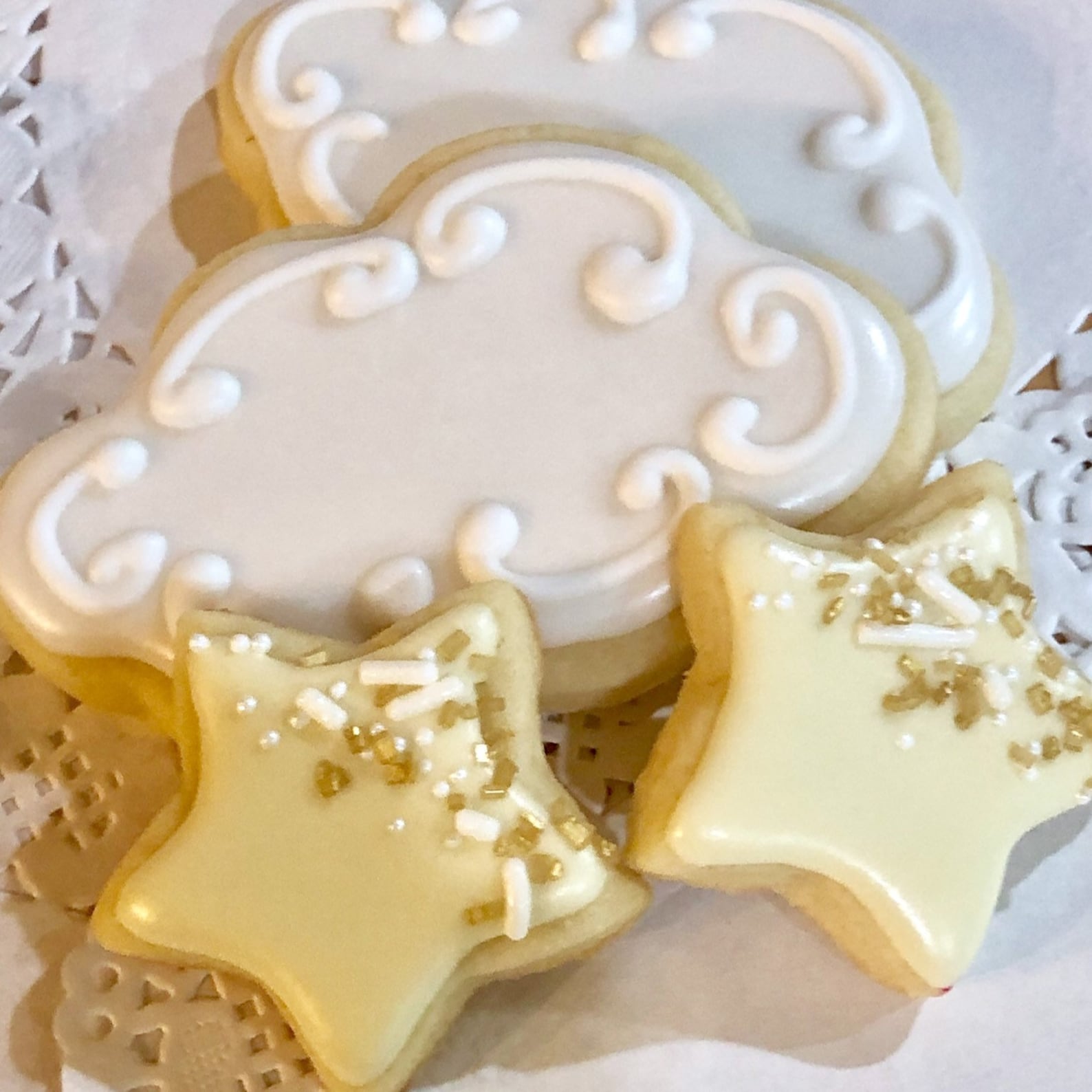 Blue Moon Baby Shower Cookies Twinkle Little Star Quarter - Etsy