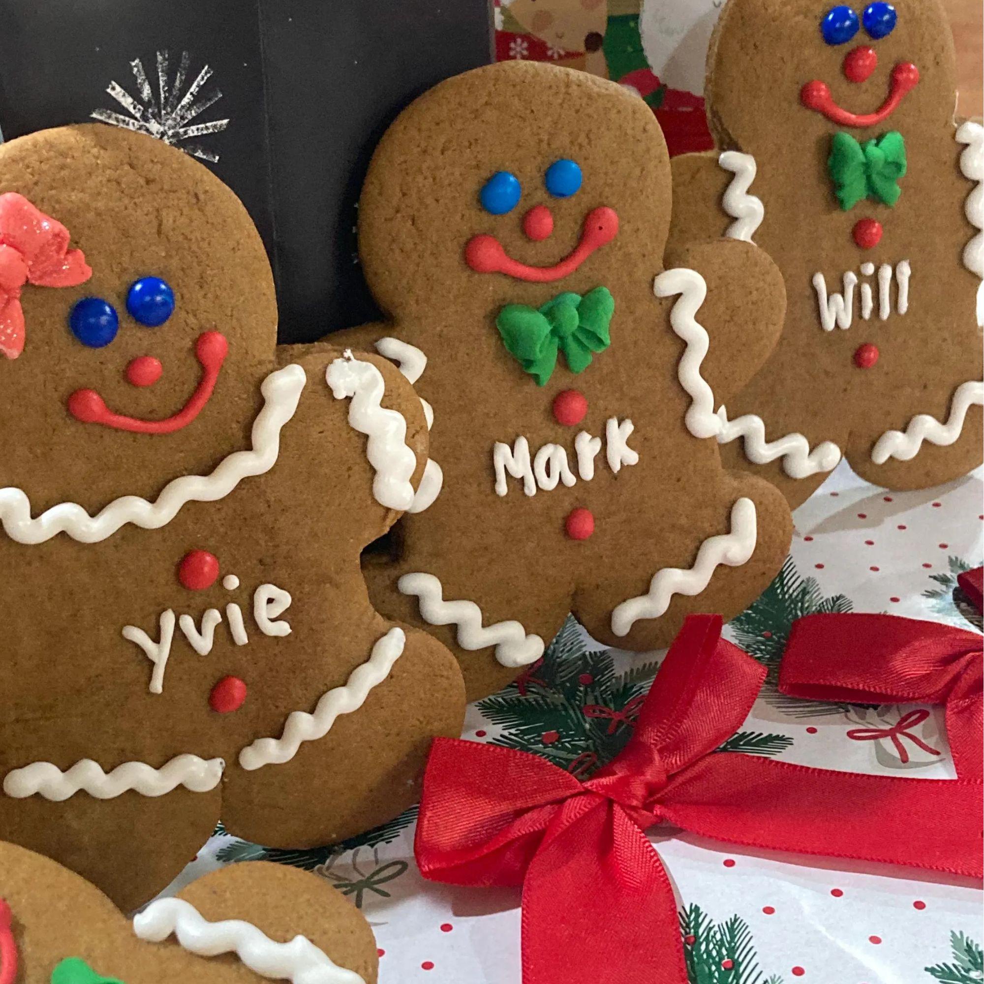Personalized Gingerbread Man Cookies: Custom Holiday Treats Homemade ...