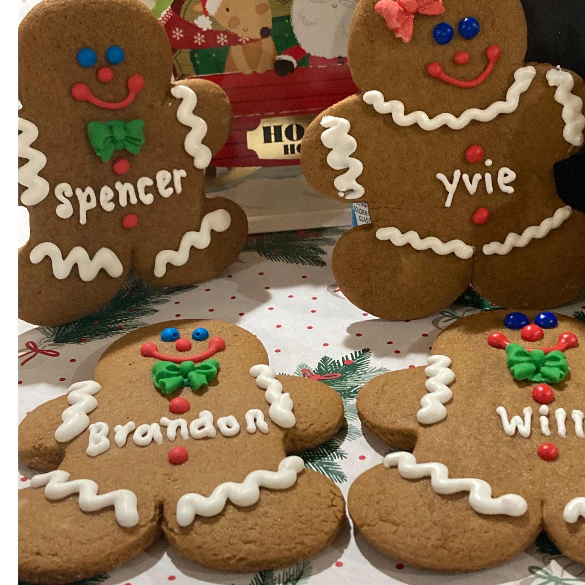 Personalized Gingerbread Man Cookies: Custom Holiday Treats Homemade ...
