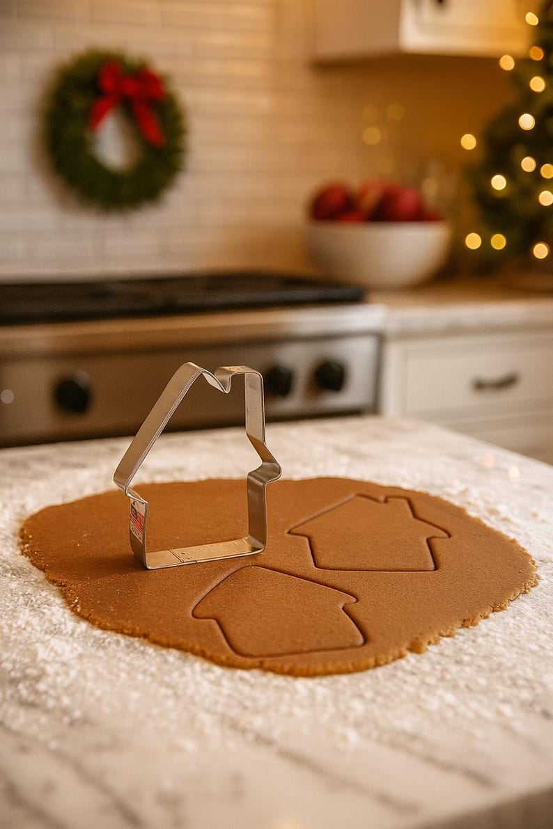 Fresh Undecorated Gingerbread House Cookies Holiday Decorating Kits ...