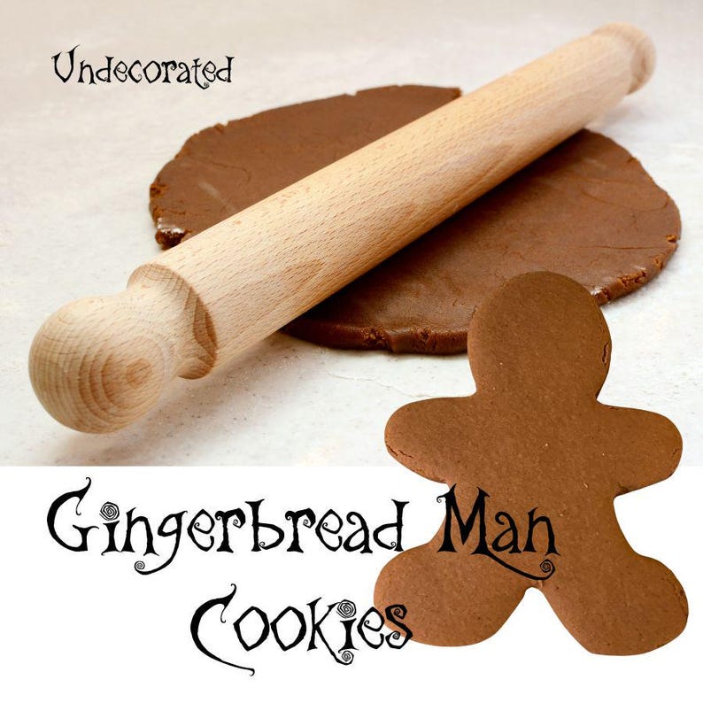 70 Undecorated Gingerbread Man Cookies: Holiday Decorating Party Favors ...