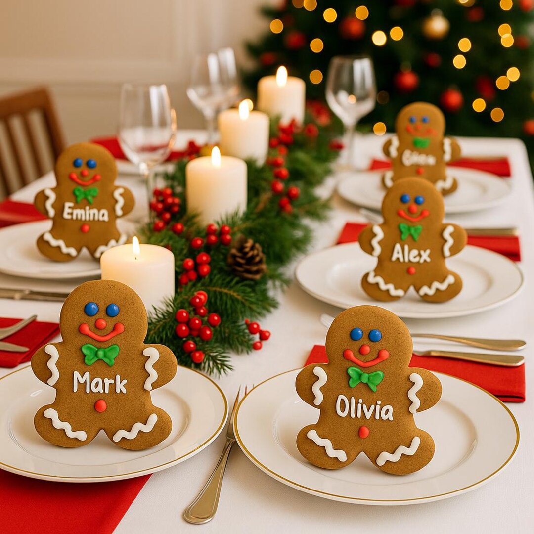 Personalized Gingerbread Man Cookies: Custom Holiday Treats Homemade ...