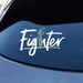 Metastatic Breast Cancer Decal, Cancer Fighter Decal, Fighter Sticker ...