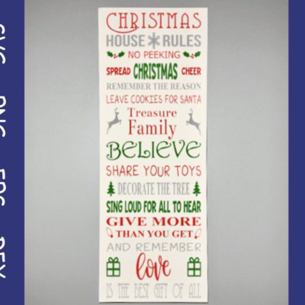 Christmas Rules - Etsy
