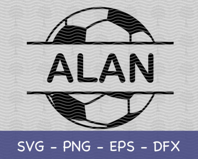 Soccer Name SVG Soccer Ball Name SVG Split Soccer Ball SVG - Etsy