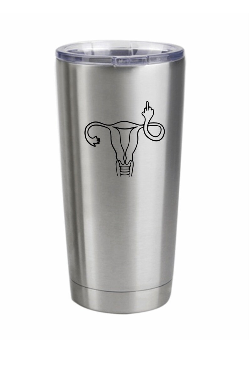 Uterus Decal, Middle Finger Uterus, Women's Rights Decal, Pro-choice ...