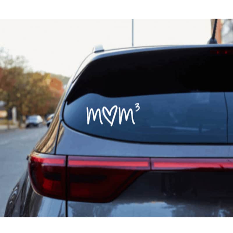 Blue Mom Car Decal - Etsy