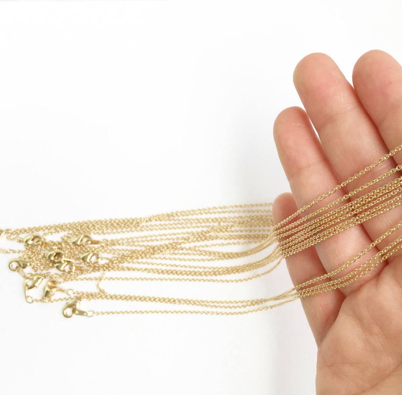 Gold REGULAR Chains 5 Pieces - Etsy