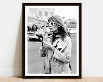 Sunbaker Sunbathing Beach Photo Printable Vintage Photo Poster Instant ...