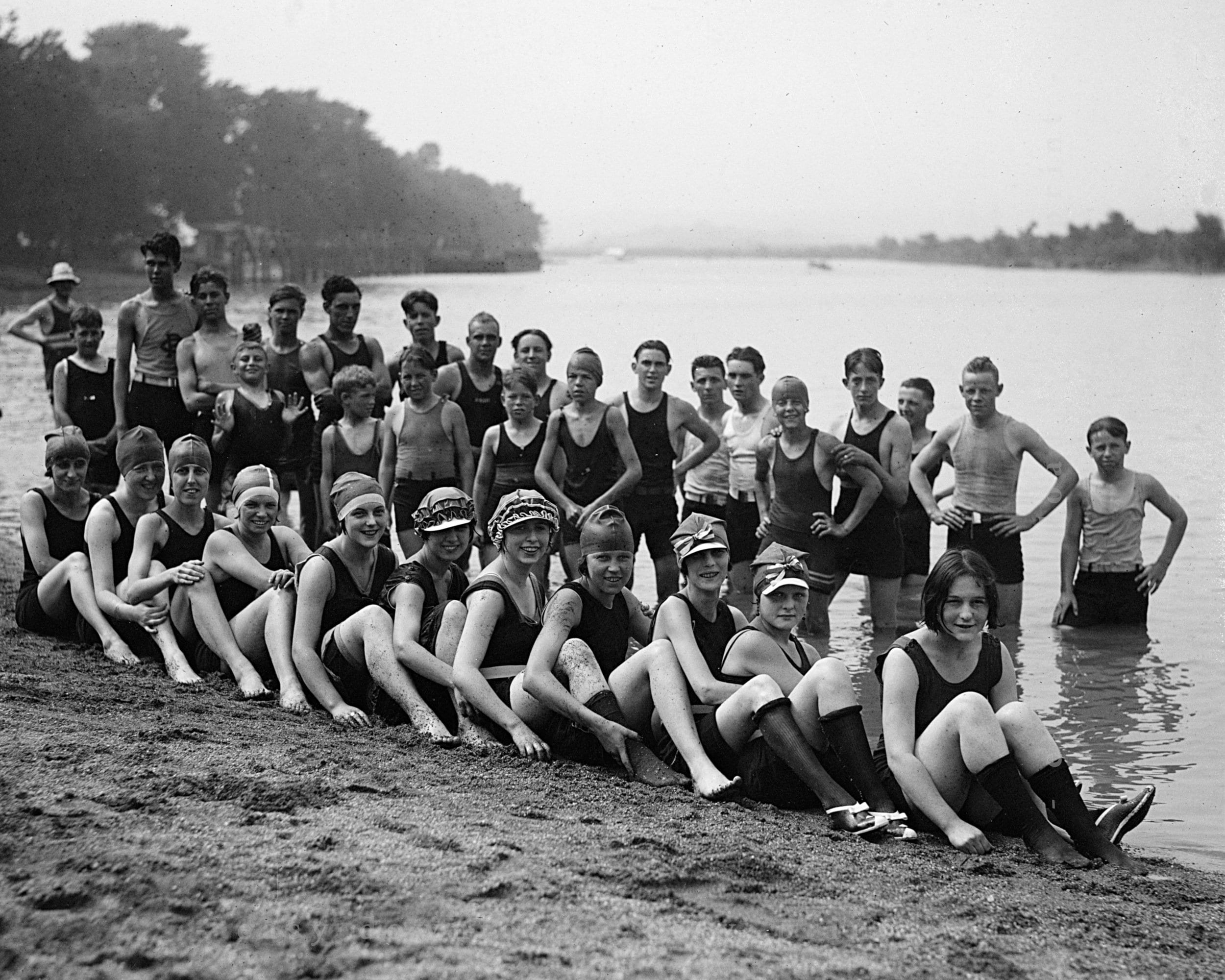 Vintage Swimmers Group Photo Printable Vintage Photo Poster - Etsy