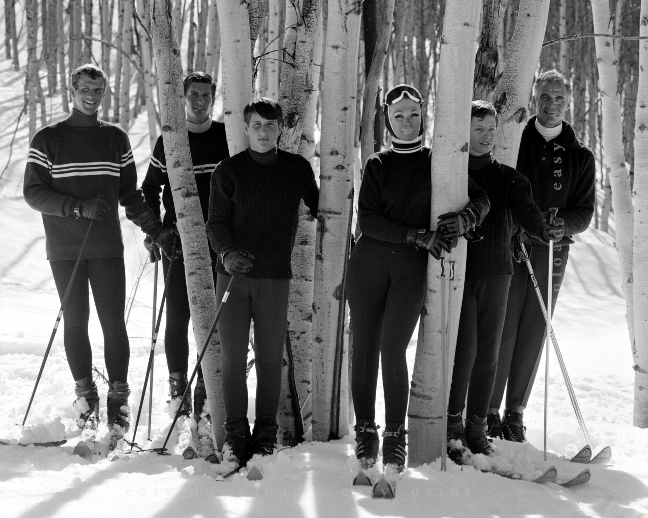 Vintage Ski Wintersports Photo Printable Vintage Photo - Etsy
