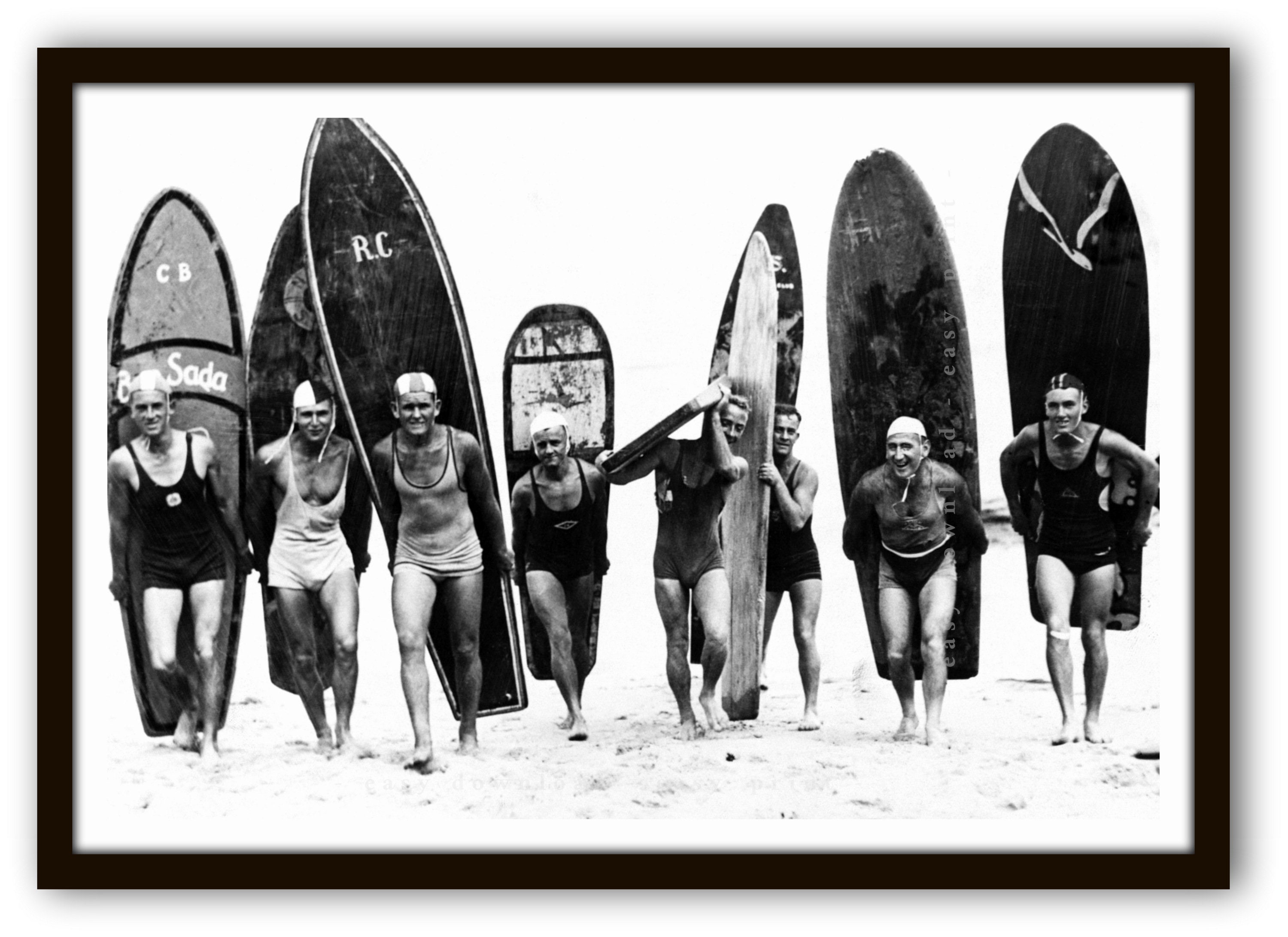 Vintage Surf Beach Photo Printable Vintage Photo Poster - Etsy Canada