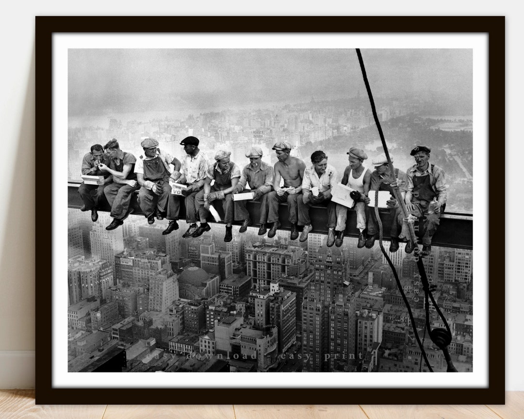 Lunch Atop a Skyscraper Photo: Iconic New York Print (digital Download ...