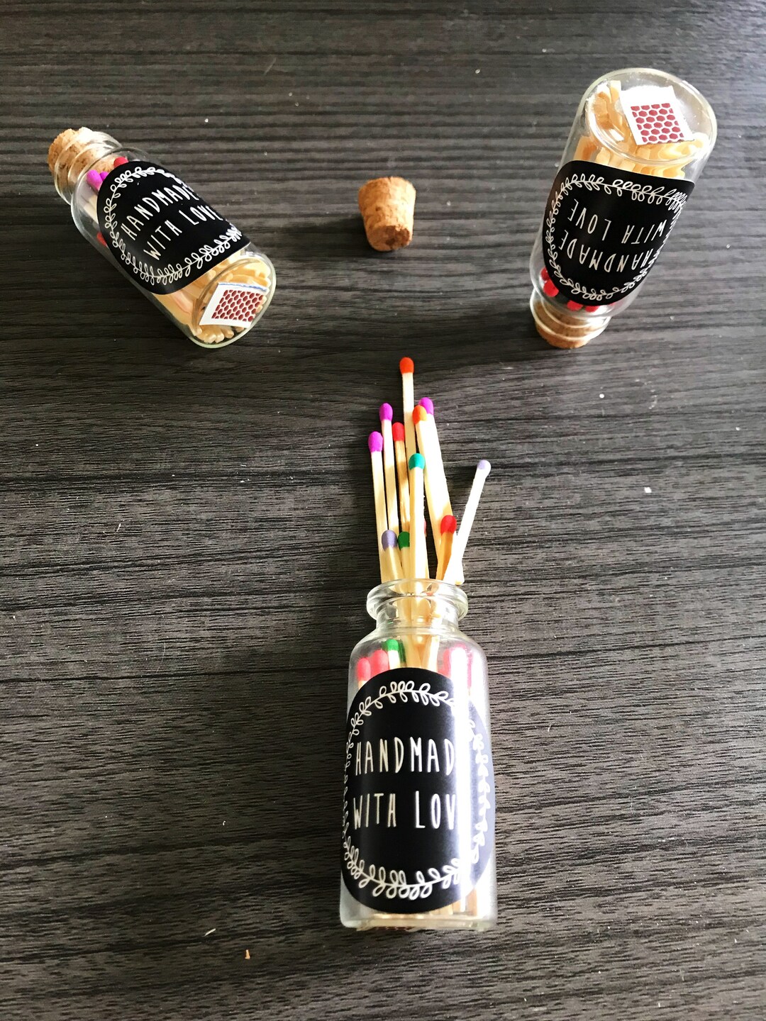 Custom Matchstick Jars message First - Etsy
