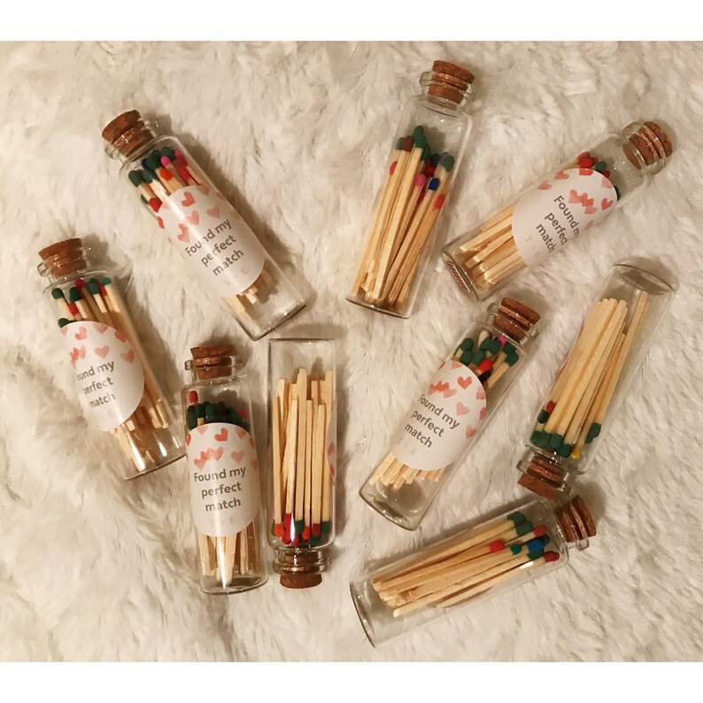 Custom Matchstick Jars message First - Etsy