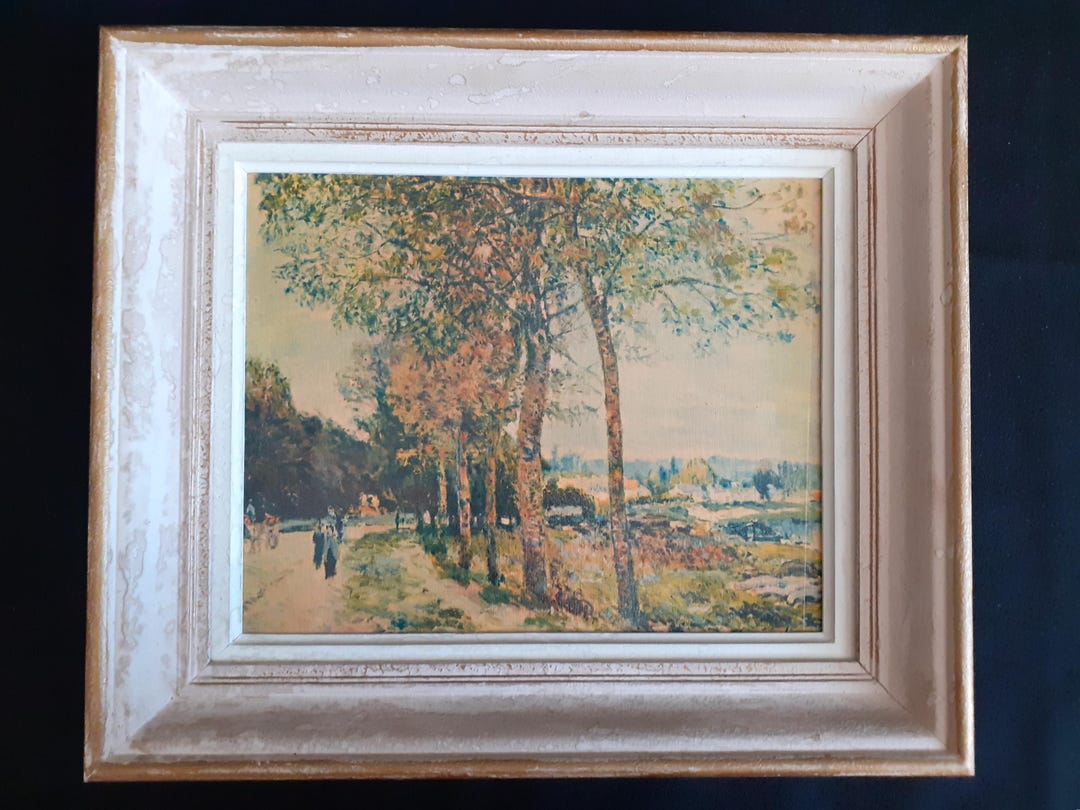 Alfred Sisley Painter / the Banks of the Seine at Marly / Watercolor on ...