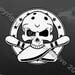 Bowler Skull Crossbones Decal Sticker, Bowlers Window Decal Sticker ...