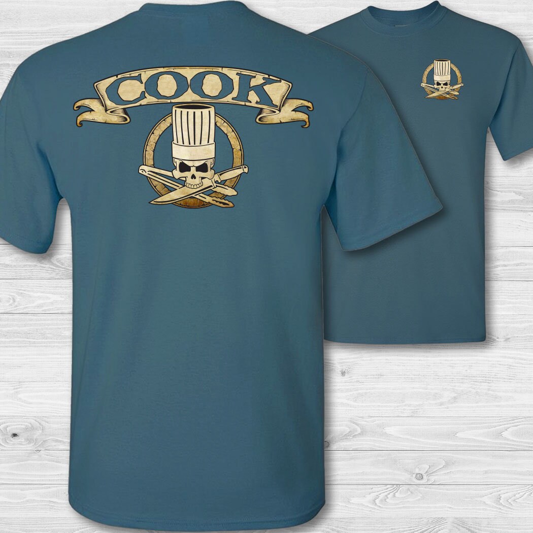 Men's Cook Skull & Crossbones T-shirt. Barbecue Cooks | Etsy