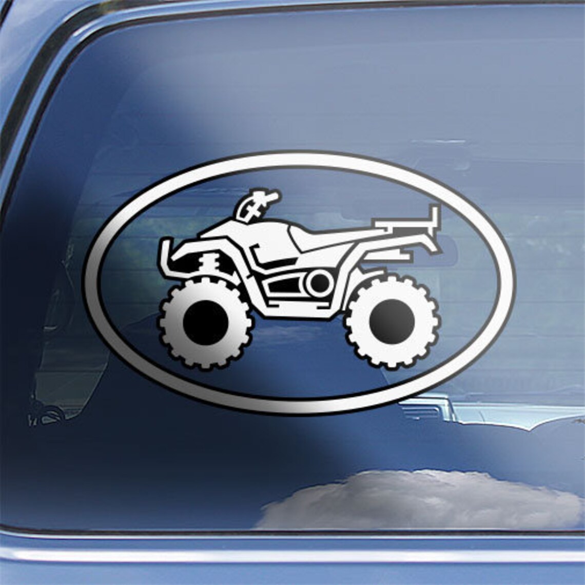 Quad Oval Decal Sticker ATV Quad Window Decal off Road Trail - Etsy