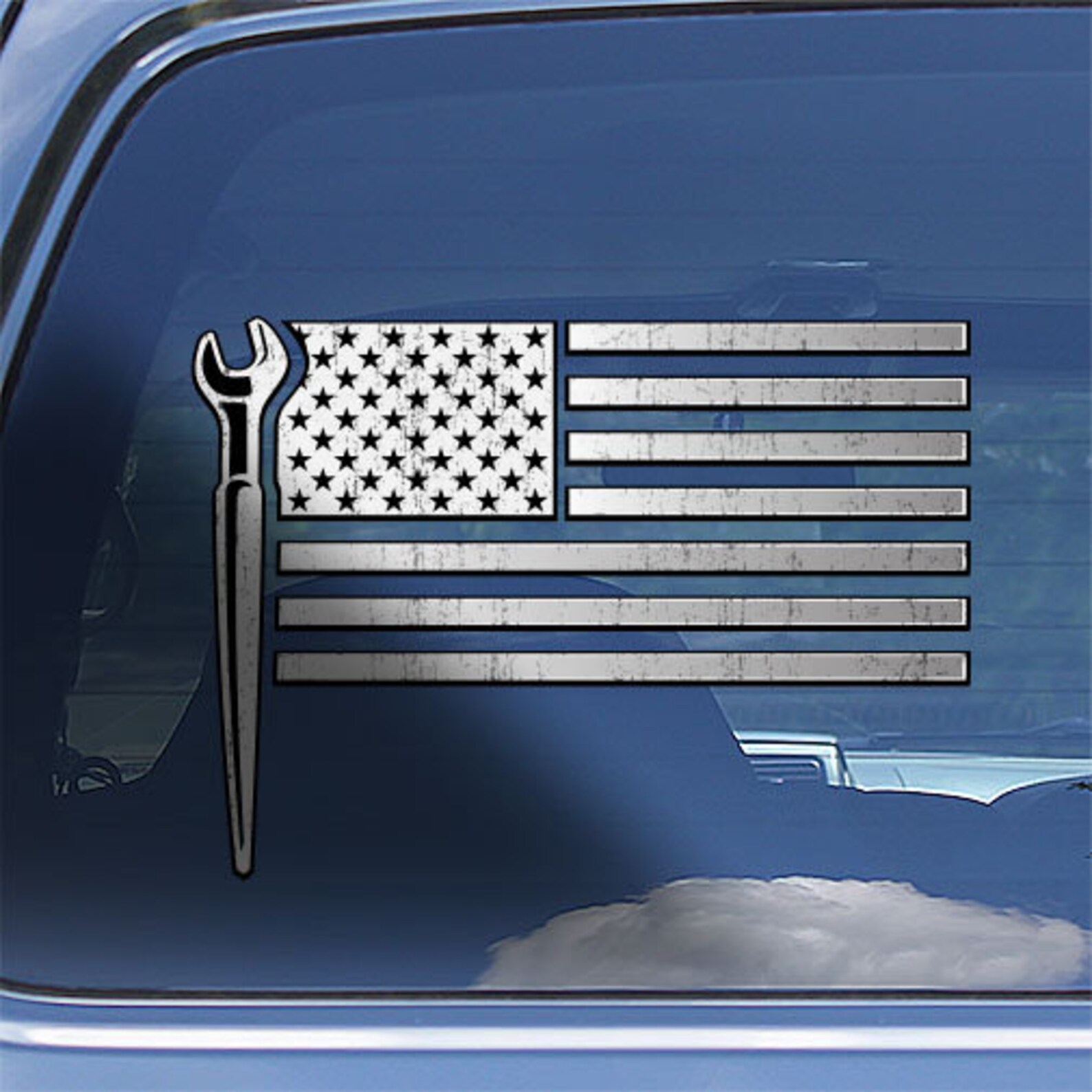USA Flag Ironworker Decal Sticker Iron Workers Window Decal - Etsy