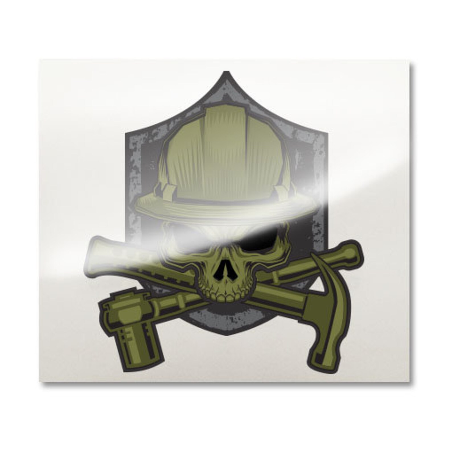 Scaffolder Skull & Shield Decal Scaffold Worker Crossbones - Etsy
