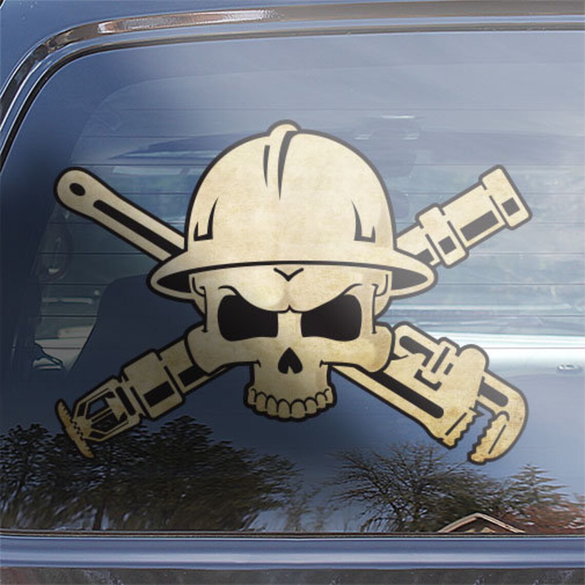 Sprinkler fitter skull and crossbones decal sticker sprinkler | Etsy