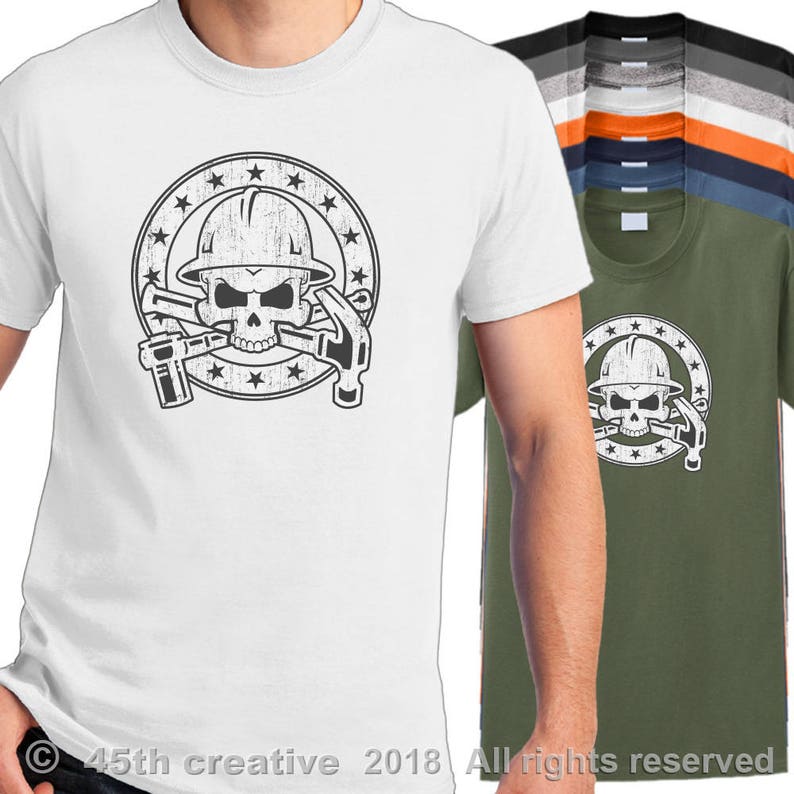 Scaffold Builder Crossbones T-shirt Scaffolding Erector - Etsy