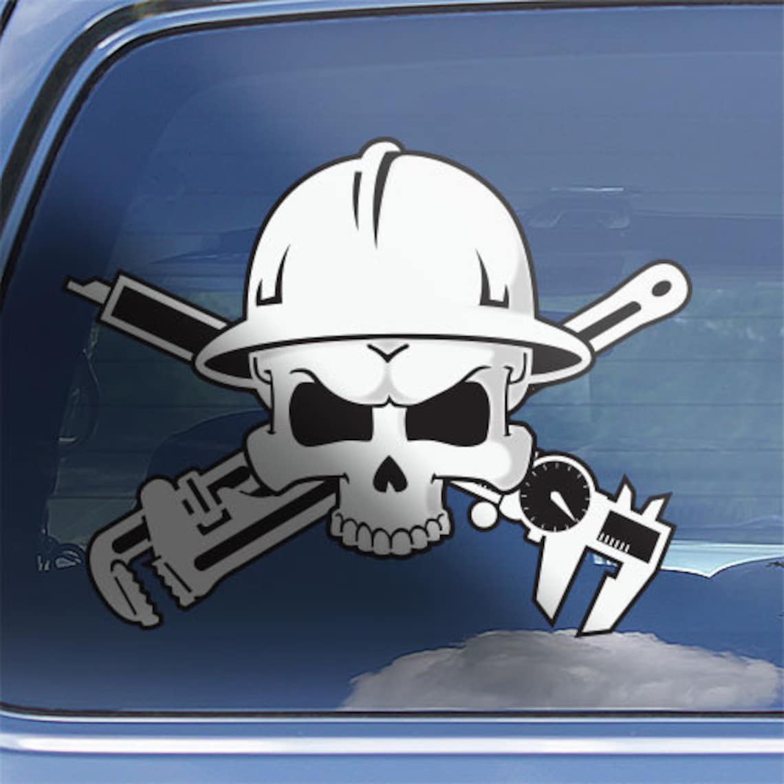 Millwright Skull & Crossbones Decal Sticker Millwright - Etsy