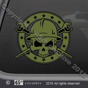 Ironworker Skull Crossbones Decal Sticker Ironworkers Decal | Etsy