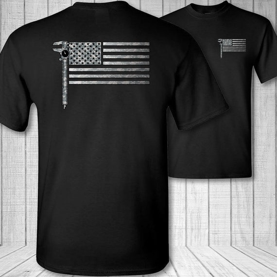 Millwright American Flag T-shirt US Flag Millwright - Etsy