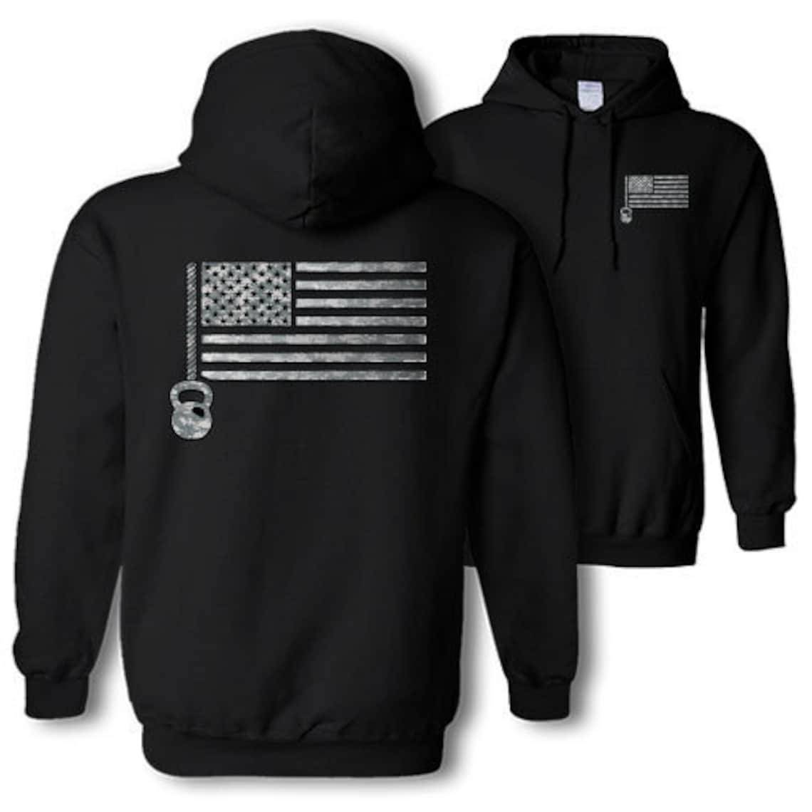 Cross Fitness Training American Flag Hoodie USA Flag Cross | Etsy