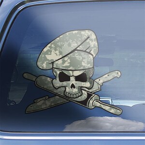 Pizza Chef Skull Crossbones Decal Sticker, Pizza Chefs Decal Sticker ...