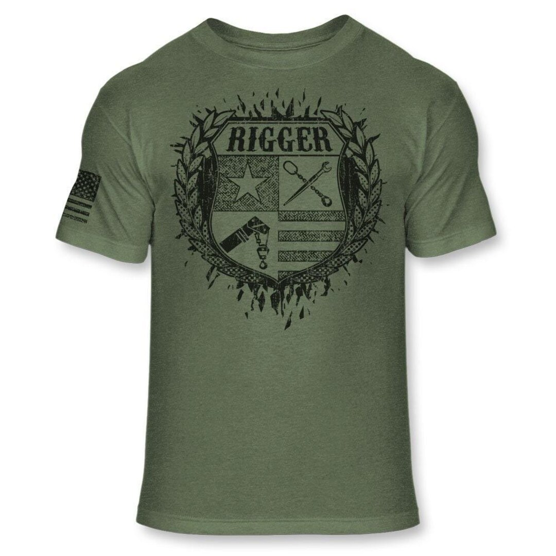 Rigger Crest Graphic T-shirt: Ultra Soft Soft Blend - A254 - Etsy