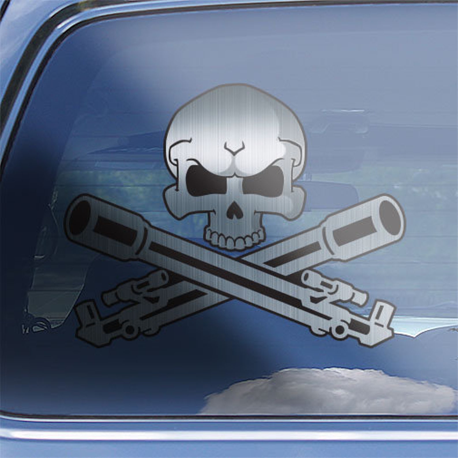 Telescope Skull Crossbones Decal Sticker Astronomer Window - Etsy