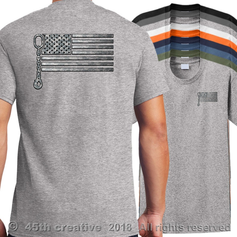 USA Rigger Flag T-shirt American Flag Riggers Shirt Rigging - Etsy
