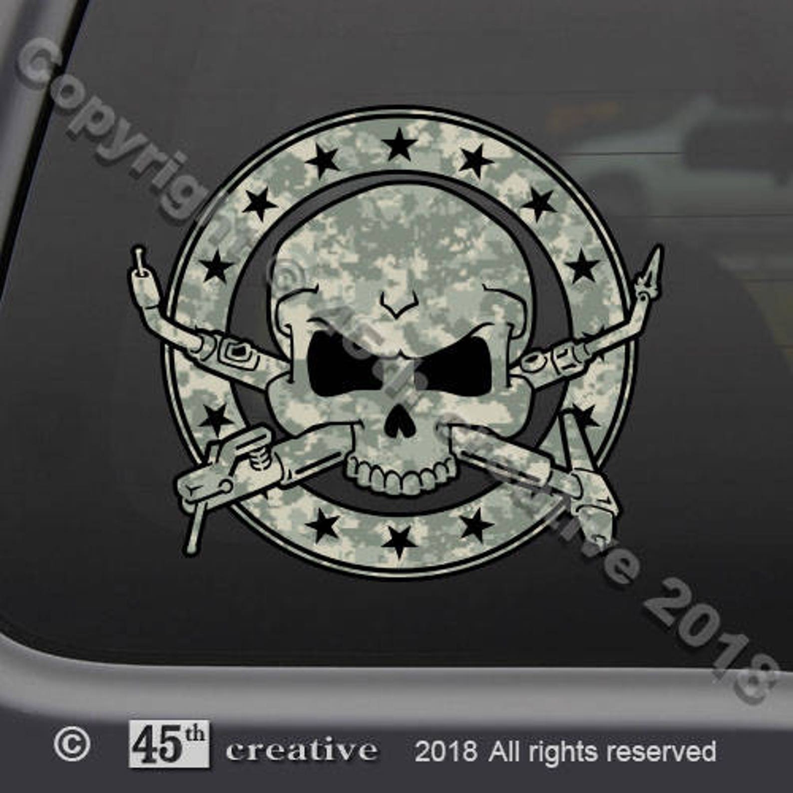 Welder Skull Crossbones Decal Sticker Welders Decal Sticker | Etsy
