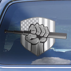 Security Superhero Decal American Flag Security Guard Decal USA Pride ...