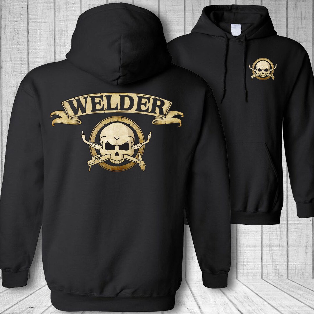 Welder Skull Hoodie Welding Hooded Sweatshirt Mig Tig Stick - Etsy