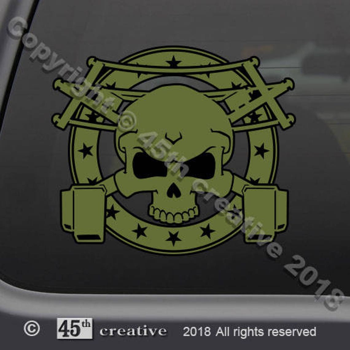 Lineman Skull Crossbones Decal Sticker Linemen Decal Sticker | Etsy