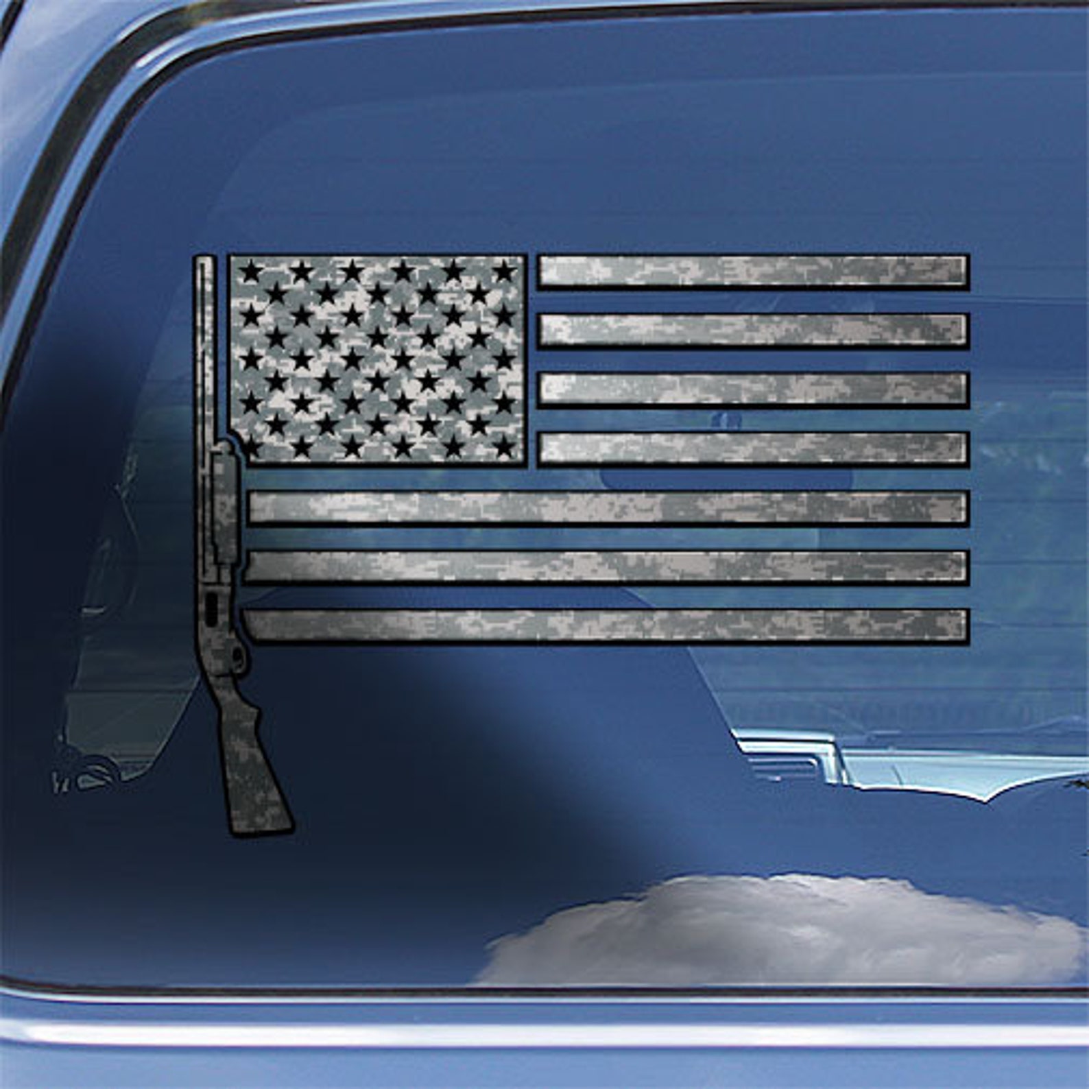 USA Shotgun Decal Sticker 12 ga. shotgun window decal | Etsy