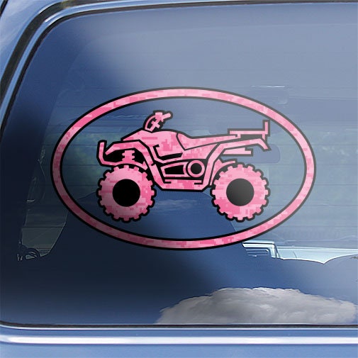 Quad Oval Decal Sticker ATV Quad Window Decal Off Road Trail | Etsy