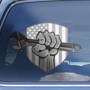 Maintenance Technician Superhero Decal American Flag Handyman Decal USA ...