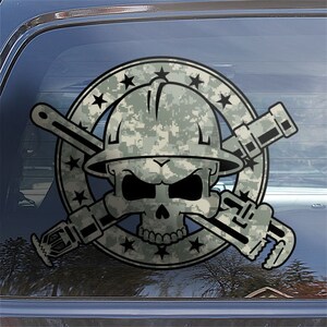 Sprinkler Fitter Skull & Crossbones Decal, Sprinkler Fitters Window ...
