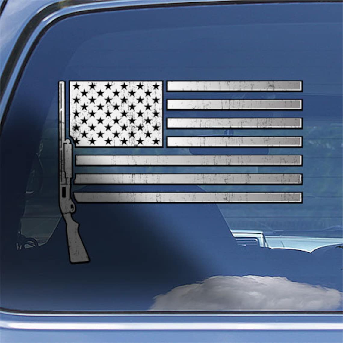USA Shotgun Decal Sticker 12 Ga. Shotgun Window Decal | Etsy