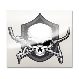 Welder Skull & Shield Decal Welding Tool Crossbones Sticker Weld ...