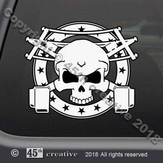 Lineman Skull Crossbones Decal Sticker Linemen Decal Sticker | Etsy