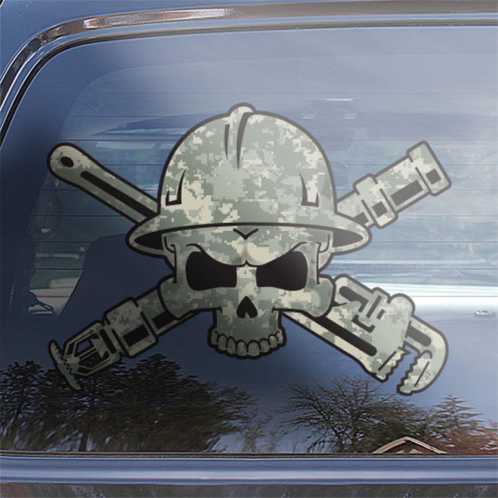 Sprinkler fitter skull and crossbones decal sticker sprinkler | Etsy